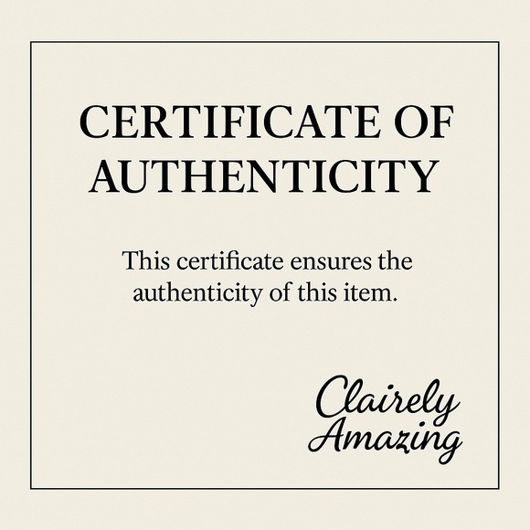 Bags | Clairely Amazing Certificate Of Authenticity | Poshmark